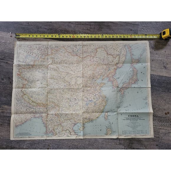 National Geographic | Office | Map Of China 945 By The National ...